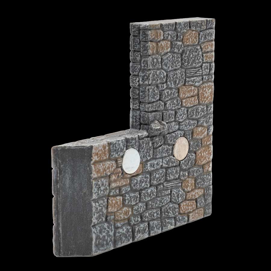 Corner Cutout Wall - Right (Unpainted) – Dwarven Forge
