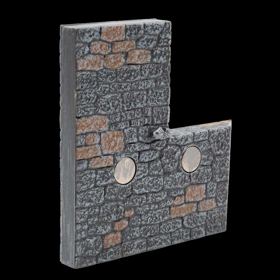 Castle Corner Cutout Wall - Left (Painted) – Dwarven Forge