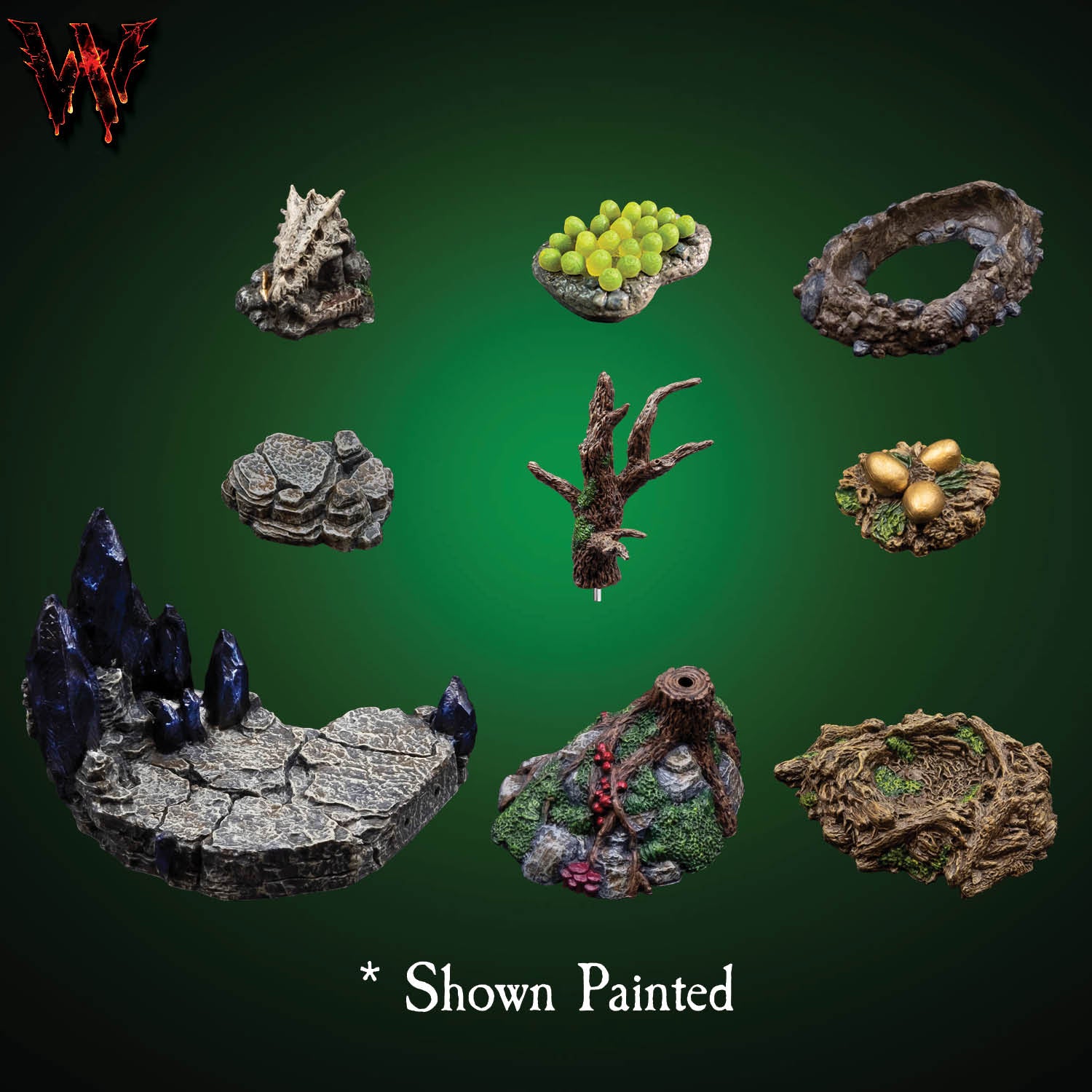 Bestial Lair Dressing (Unpainted) – Dwarven Forge