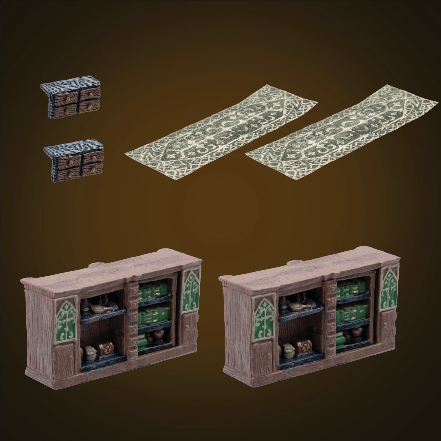 Grand Library Dressing (Unpainted) – Dwarven Forge