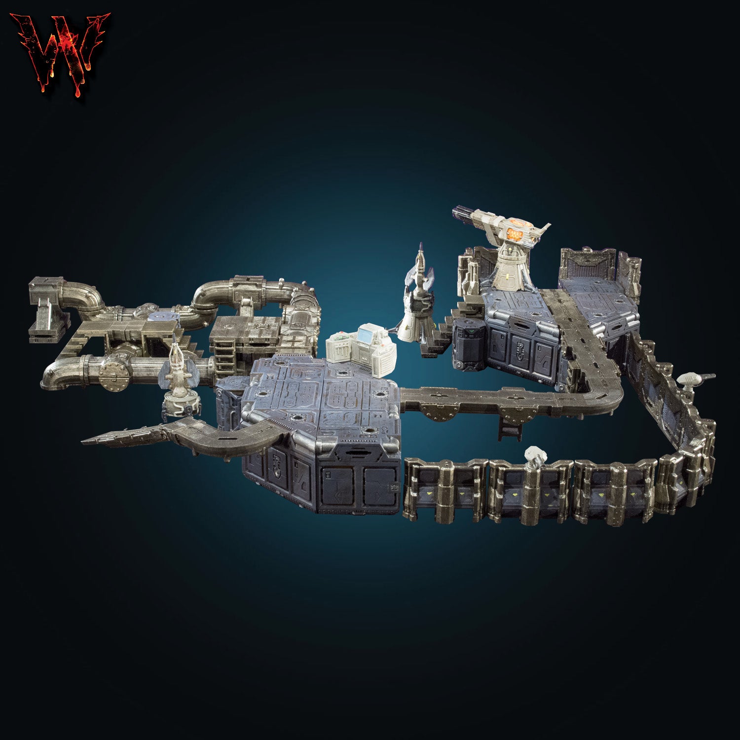 Hydrogen Mining Outpost Bundle (Unpainted) – Dwarven Forge