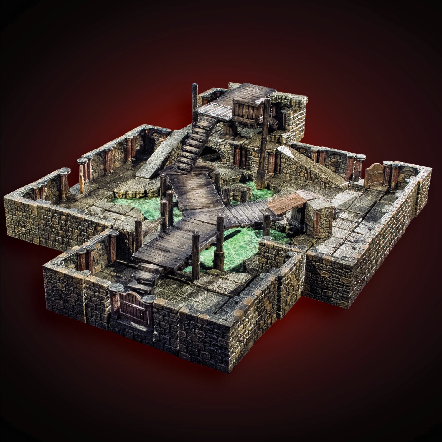 The Chamber of Corroding Piers Bundle (Painted) – Dwarven Forge