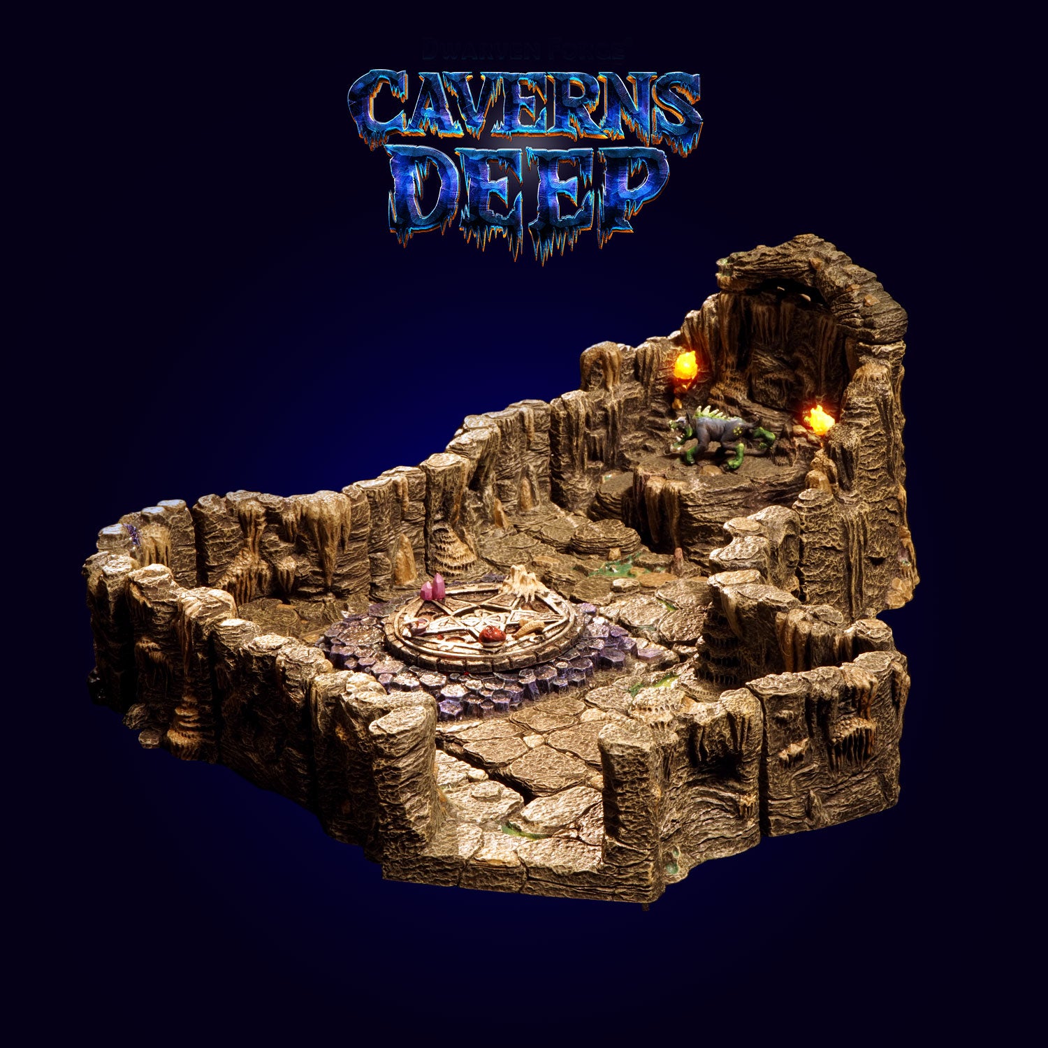 Encounter 01 -Summoning Chamber (Cavern Entrance Pledge) (Painted) – Dwarven Forge