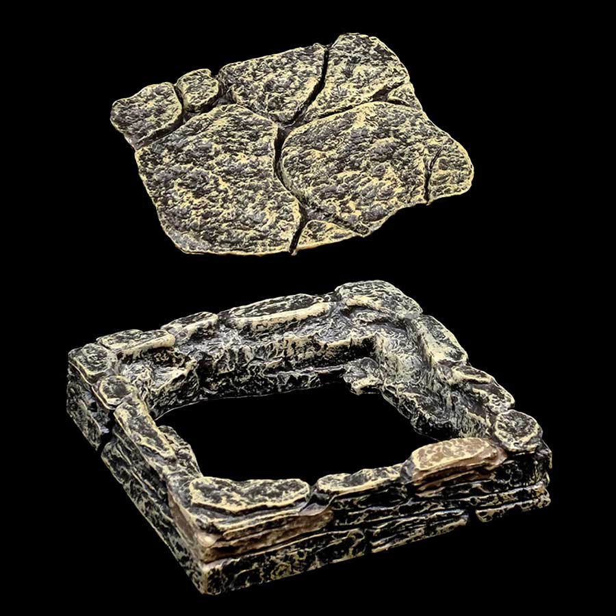 Floor with Hole Insert & Plain Floor Insert (Lid) (Painted) – Dwarven Forge