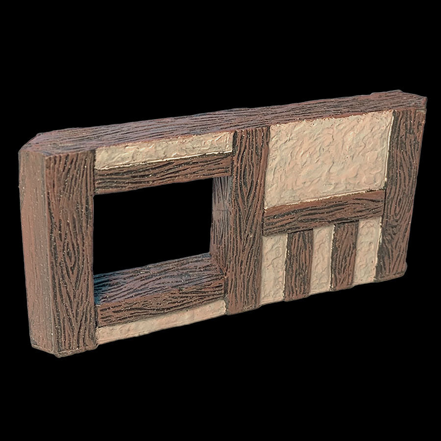 Tudor Offset Window Wall (Painted) – Dwarven Forge