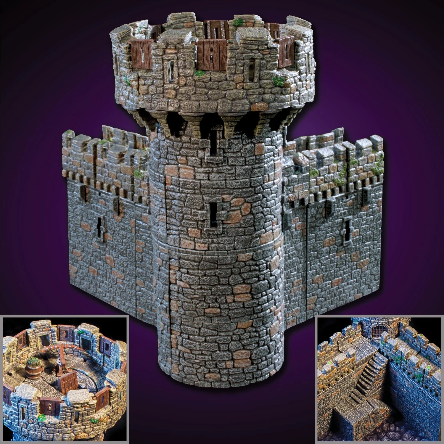 Small Corner Tower (Painted) – Dwarven Forge