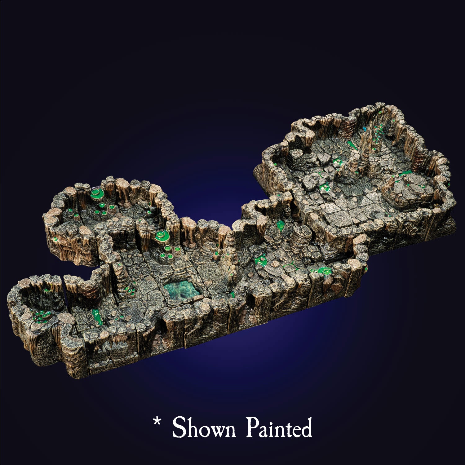 Dwarven Forge Core Cavern Mega Set - Unpainted Modular Core D&D Terrain ...