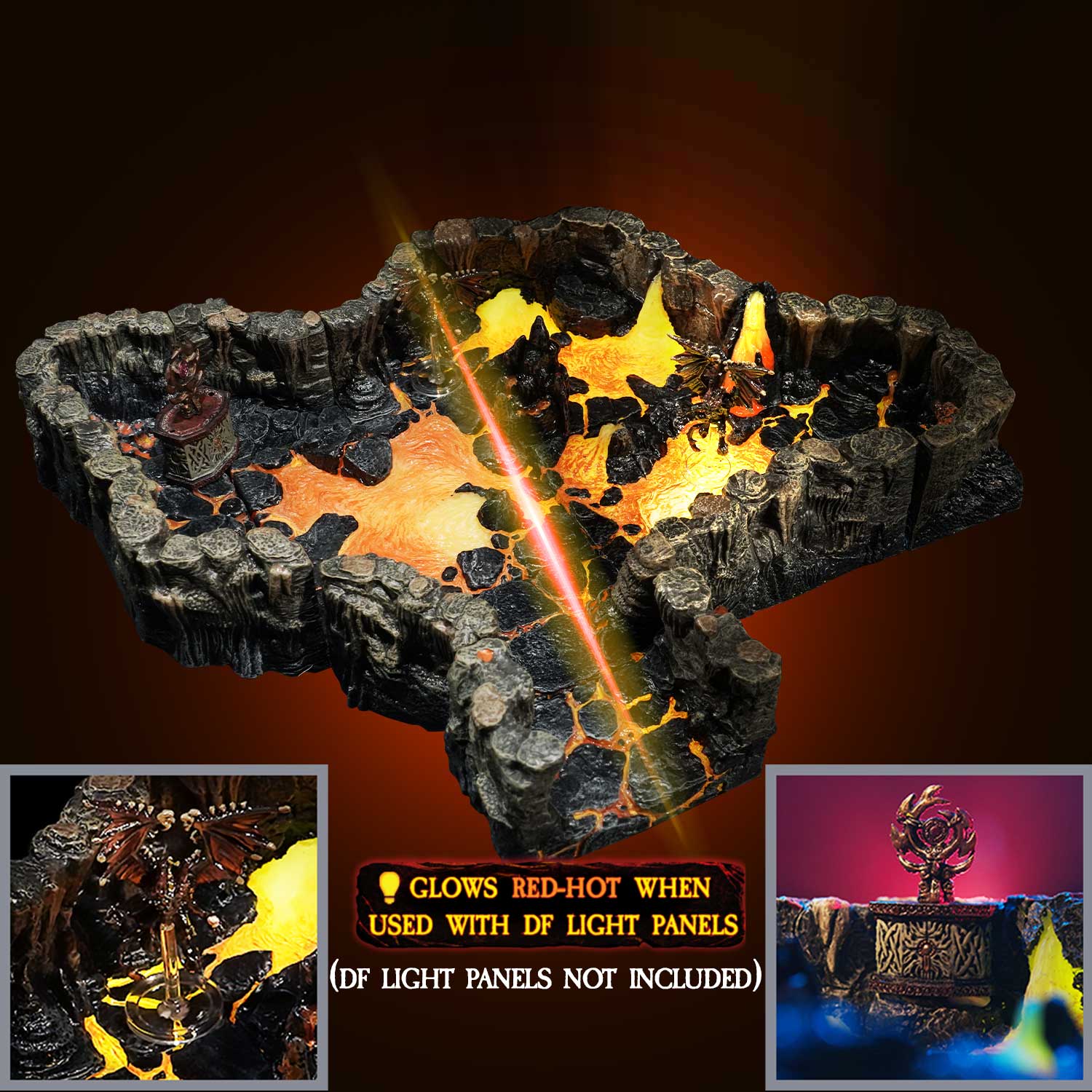 Encounter 1 - Crucible Chamber (Unpainted) – Dwarven Forge