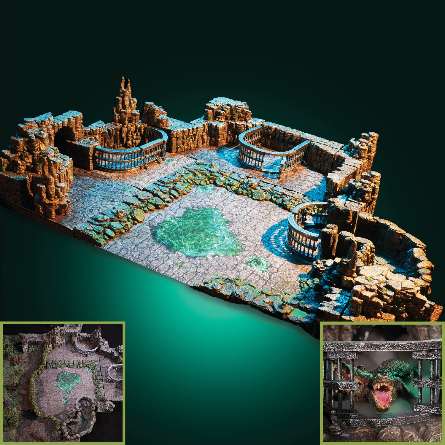 Plaguestone Mountain Pen Encounter (Painted) – Dwarven Forge