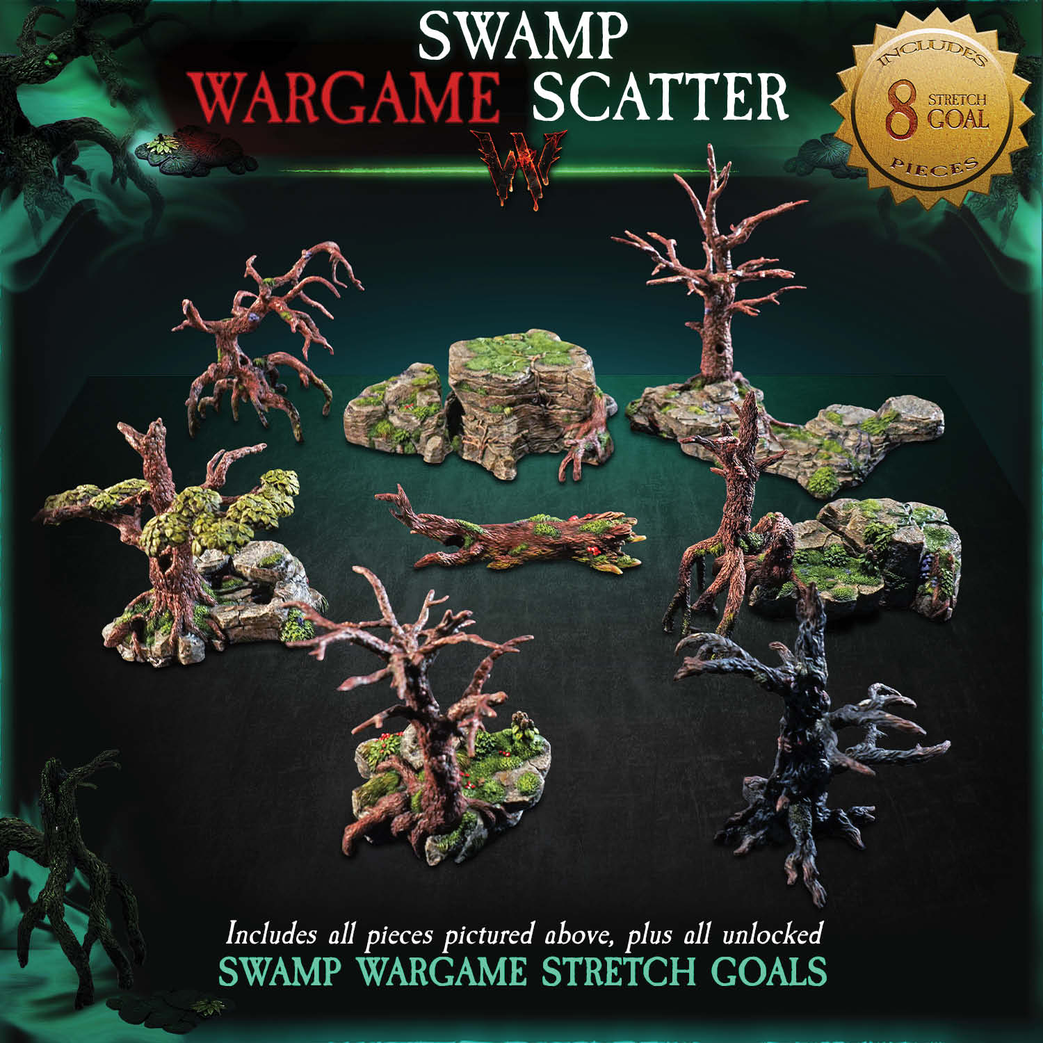 Swamp Wargame Scatter (Unpainted) – Dwarven Forge