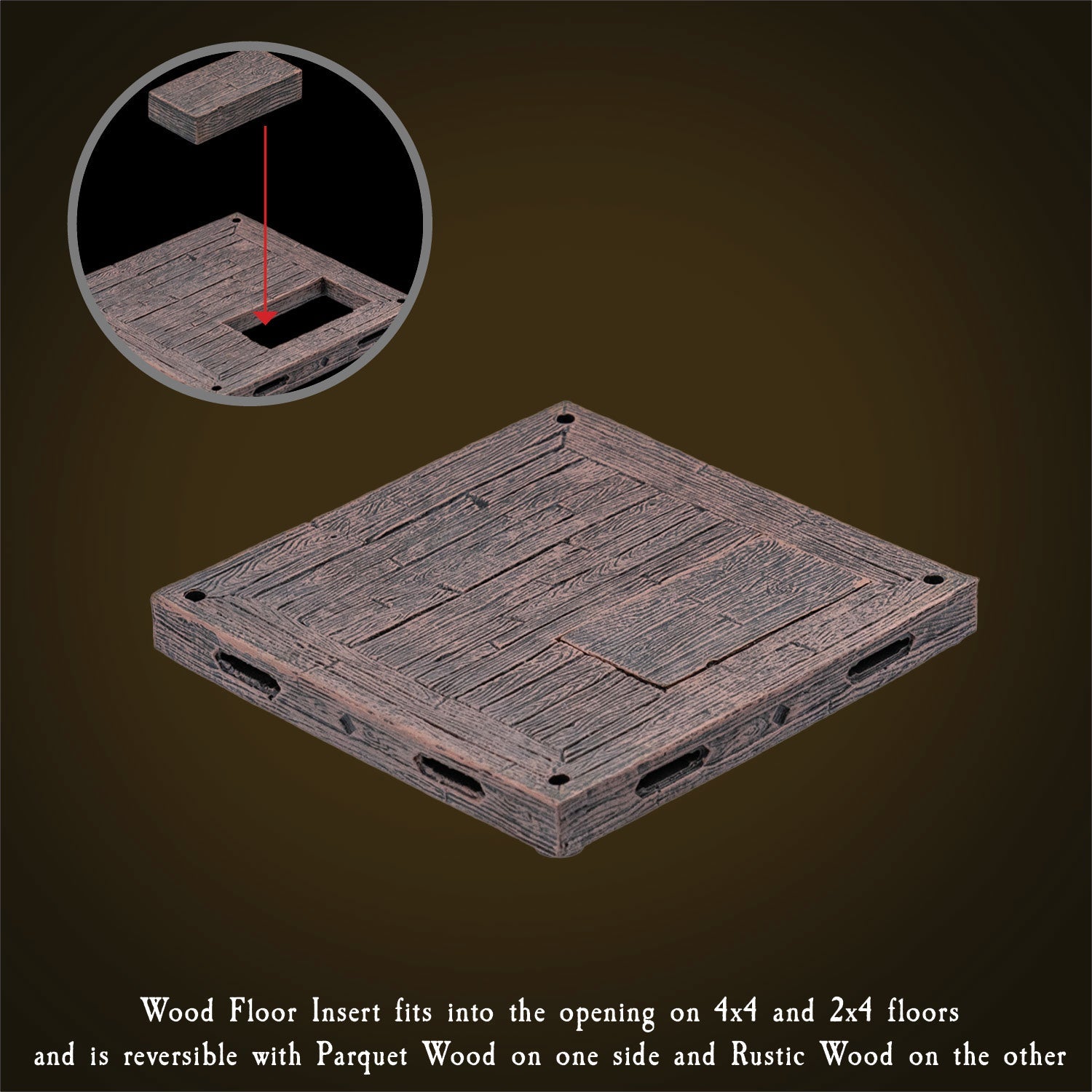 Rustic Wood Core - 4x4 Floors (Painted) – Dwarven Forge