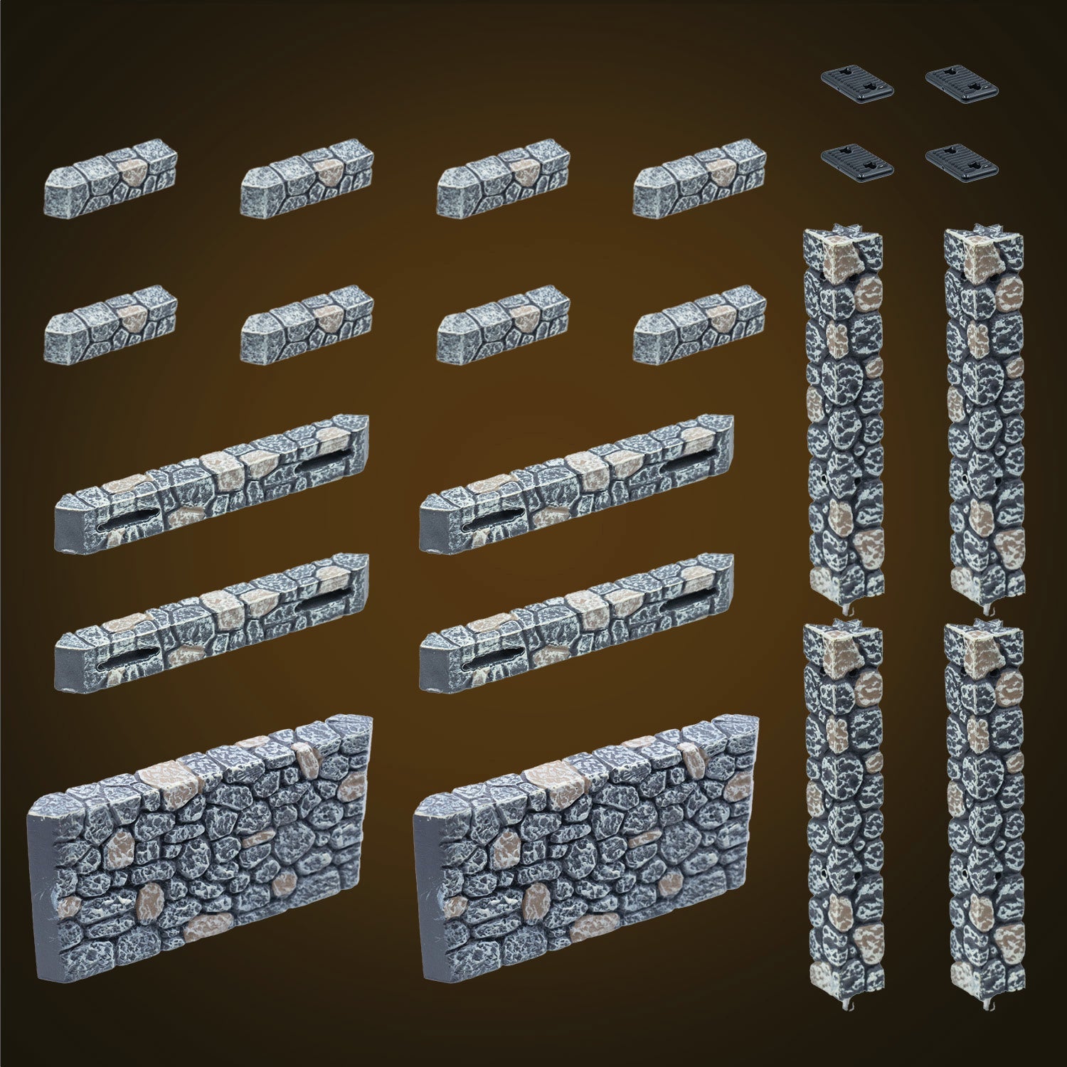 Fieldstone - Wall Spacers (Unpainted) – Dwarven Forge