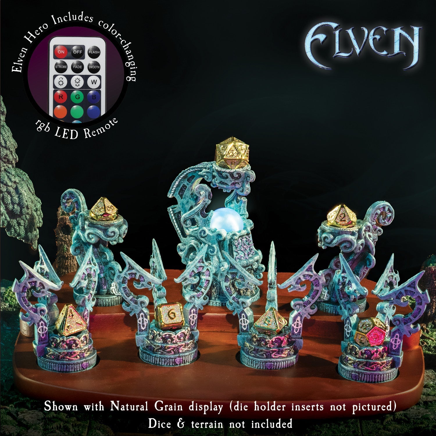 Elven Seven-die Reliquary Array - Plain Base – Dwarven Forge