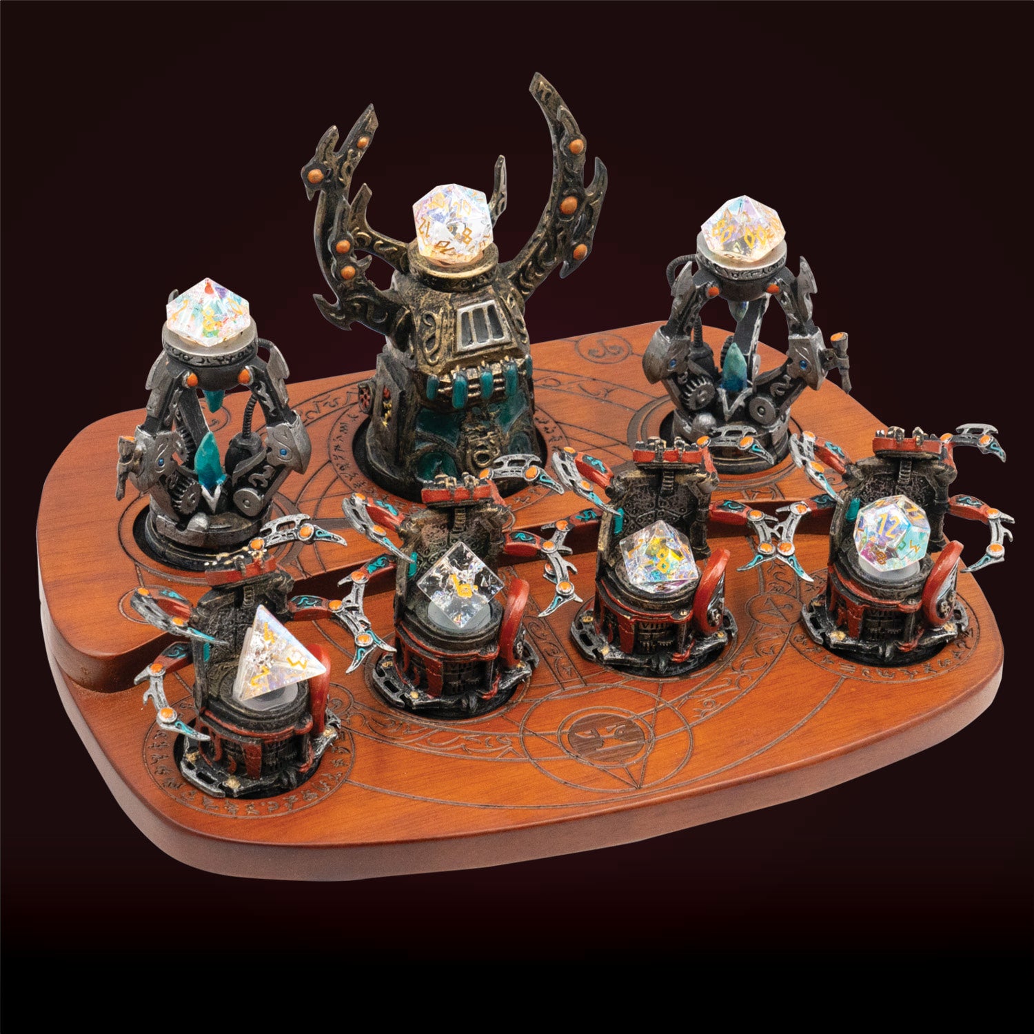 Dice Goblin's Hoard - Artificer 7 Die Display Bundle – Dwarven Forge
