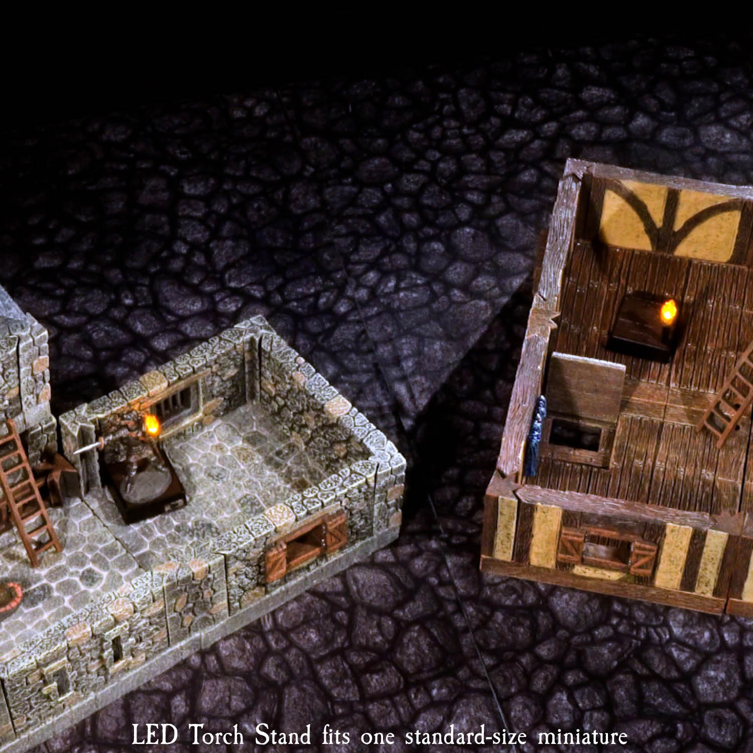 LED Torch Stand Pack (Painted) – Dwarven Forge