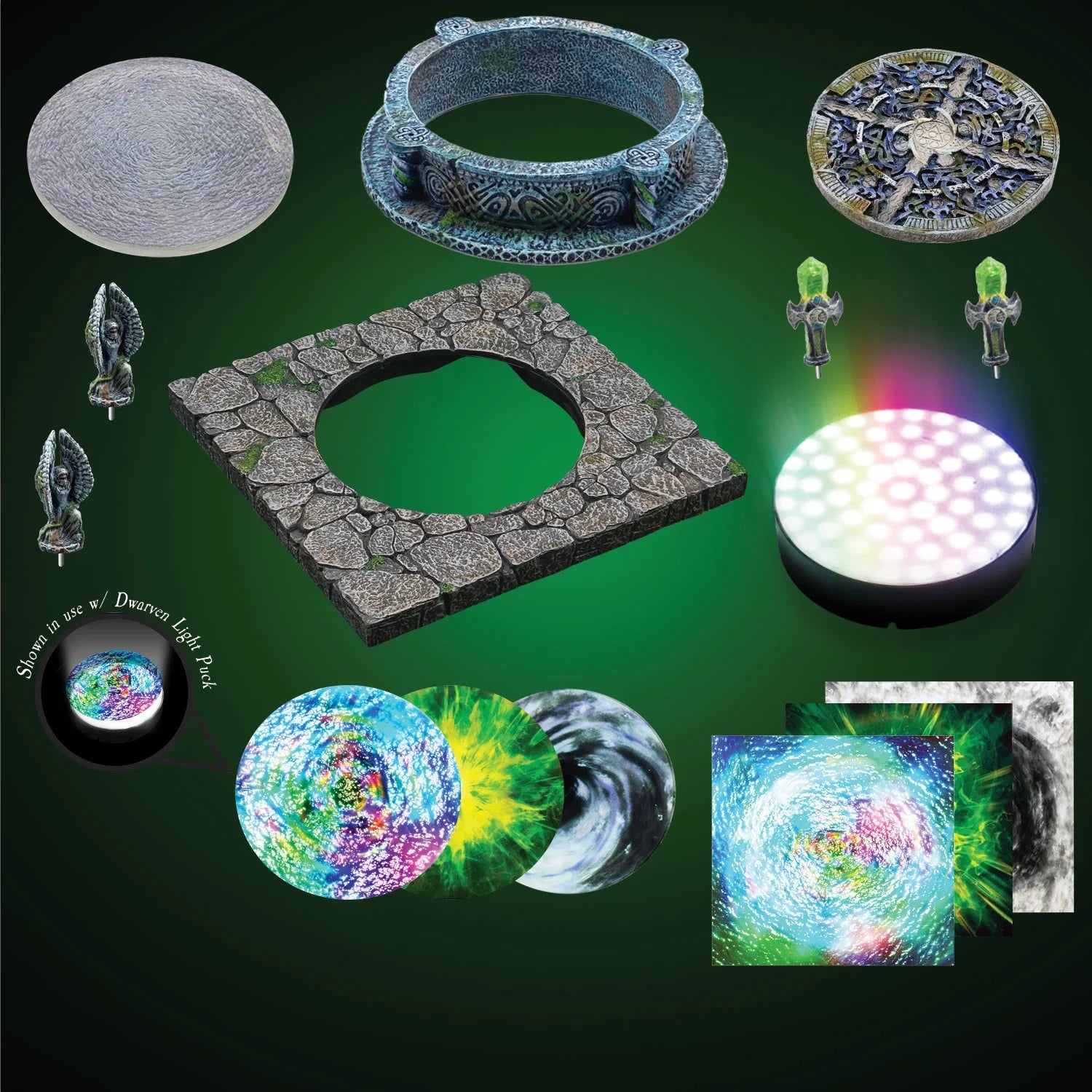 Oracle Pool Deluxe Light Puck Mega Pack (Unpainted) – Dwarven Forge