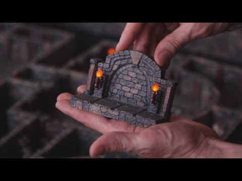 Dwarven Forge Deluxe Starter Set - Hand Painted Modular Dungeon with a ...