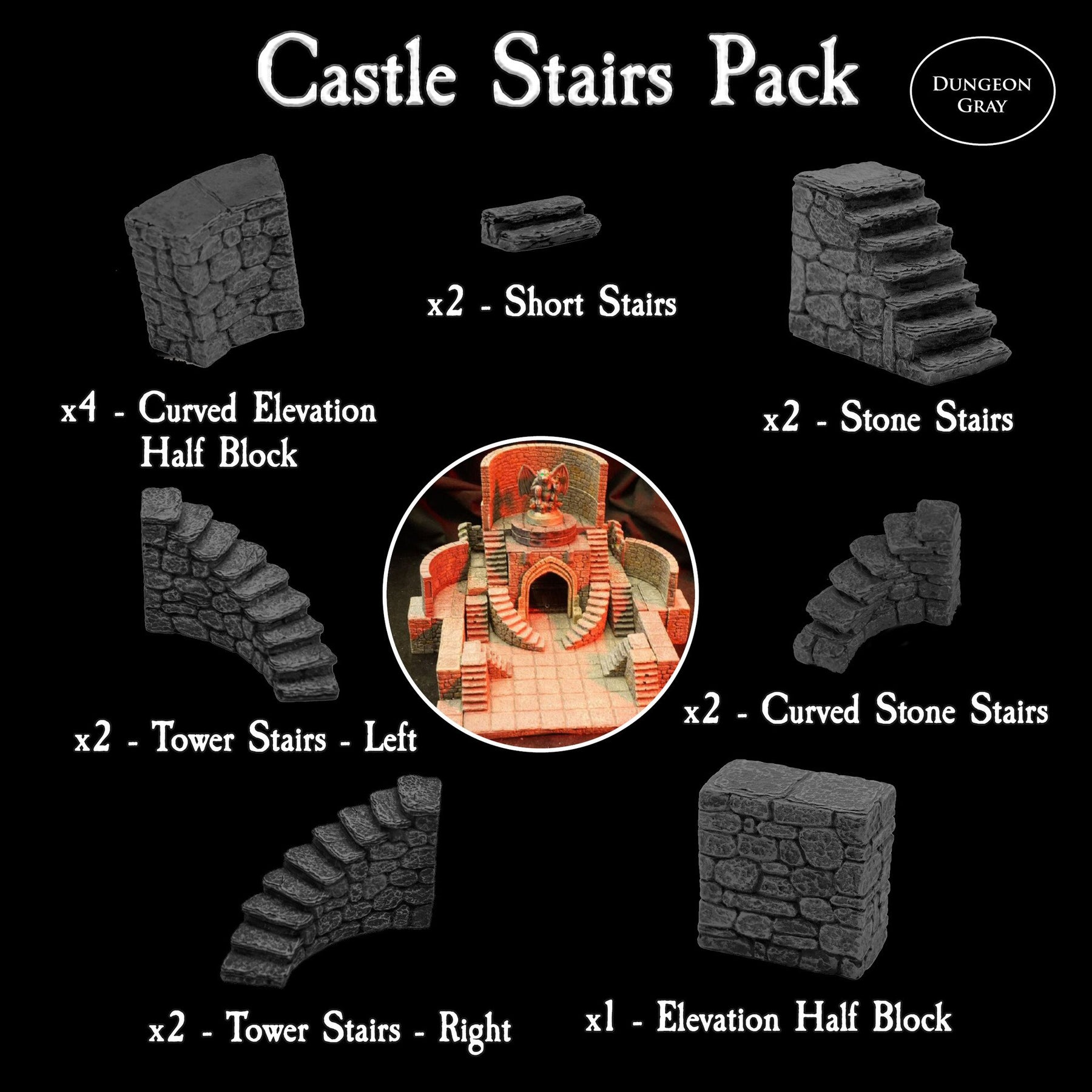 Castle Stairs Pack – Dwarven Forge