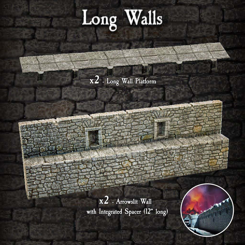 Long Walls Pack (Painted) – Dwarven Forge