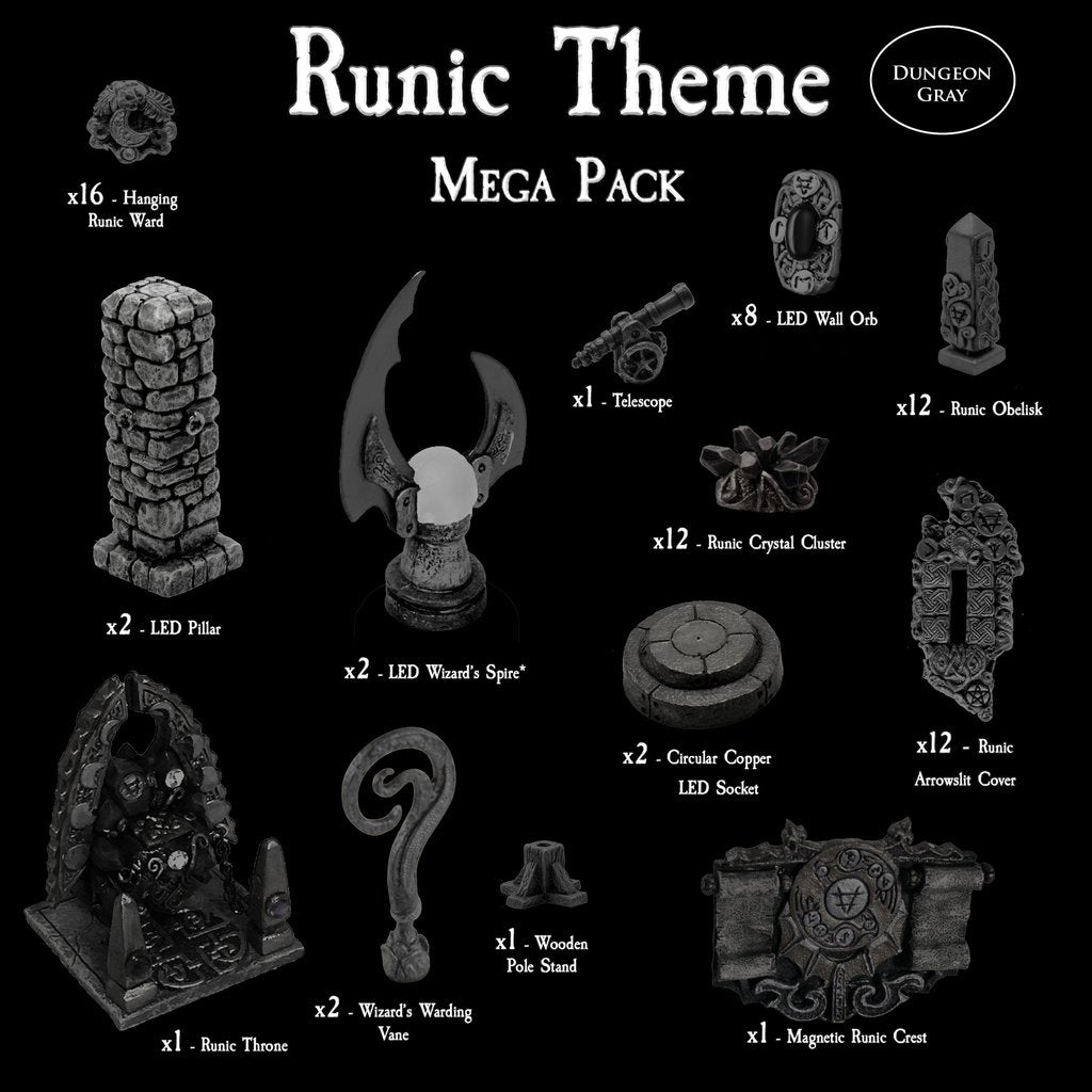 Runic Theme Mega Pack – Dwarven Forge