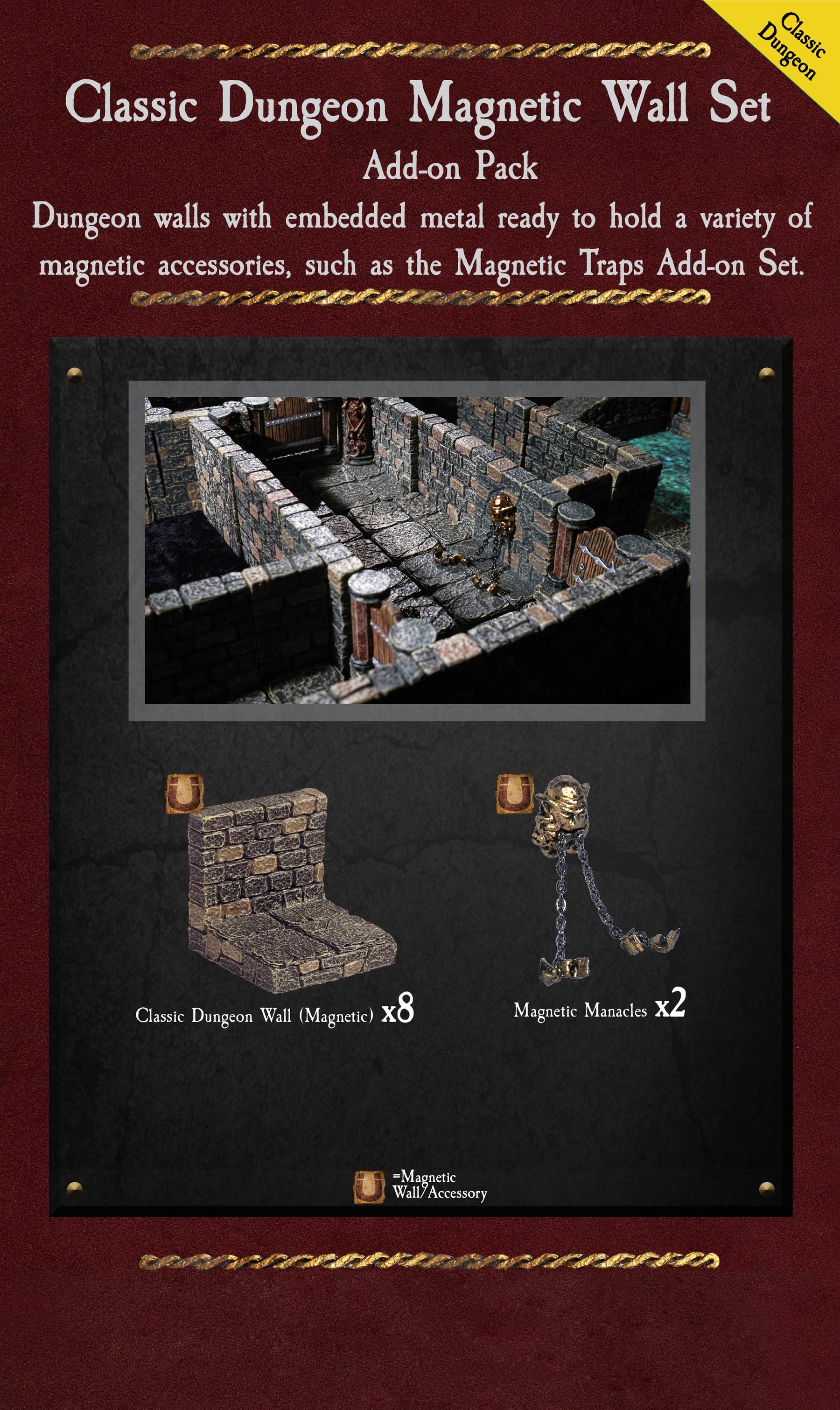 Classic Dungeon Magnetic Walls (Painted) – Dwarven Forge