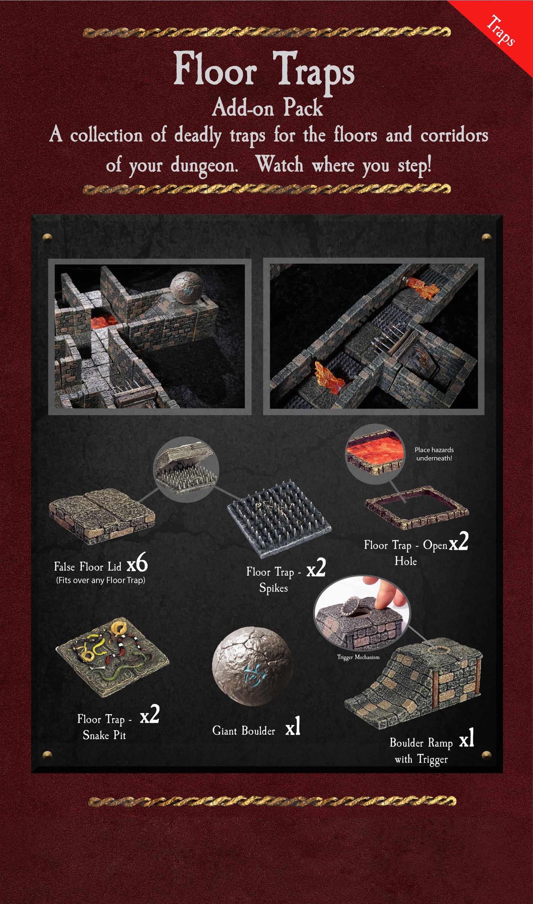 Floor Traps (Painted) – Dwarven Forge