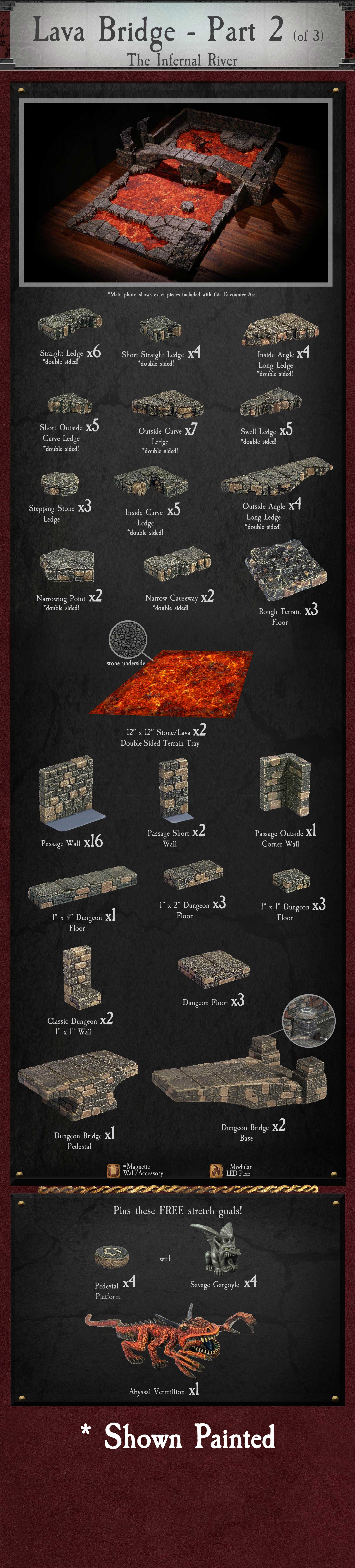 Encounter 13B: Lava Bridge, Part 2 (Infernal River) (Unpainted ...