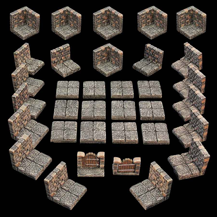 Game Tiles Set (Painted) – Dwarven Forge