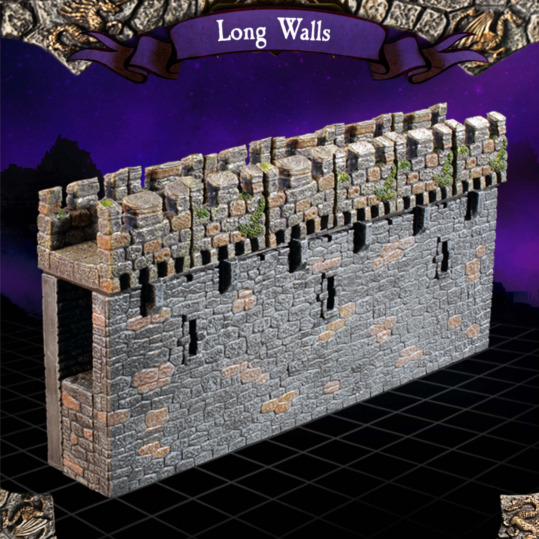 Long Wall (Painted) – Dwarven Forge