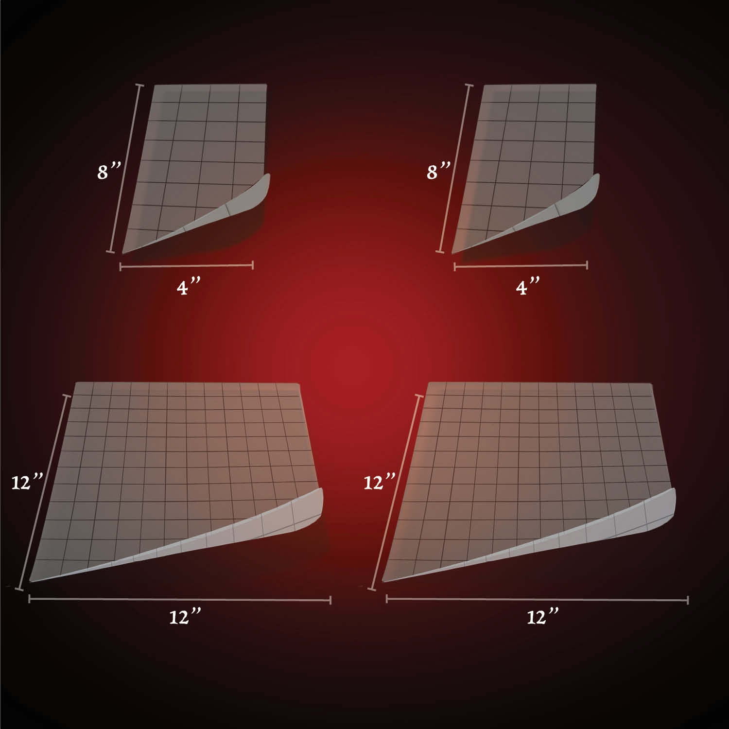 Overlay Clear Grid: 4-Pack Assortment – Dwarven Forge