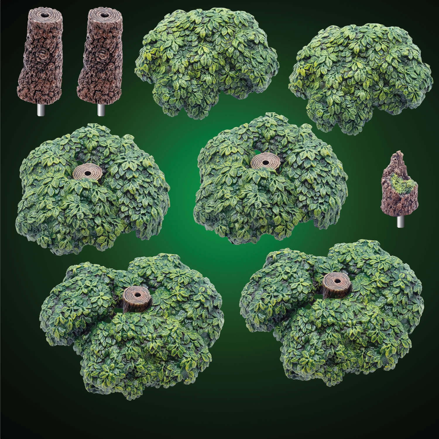 Large Tree Pack (Painted) – Dwarven Forge