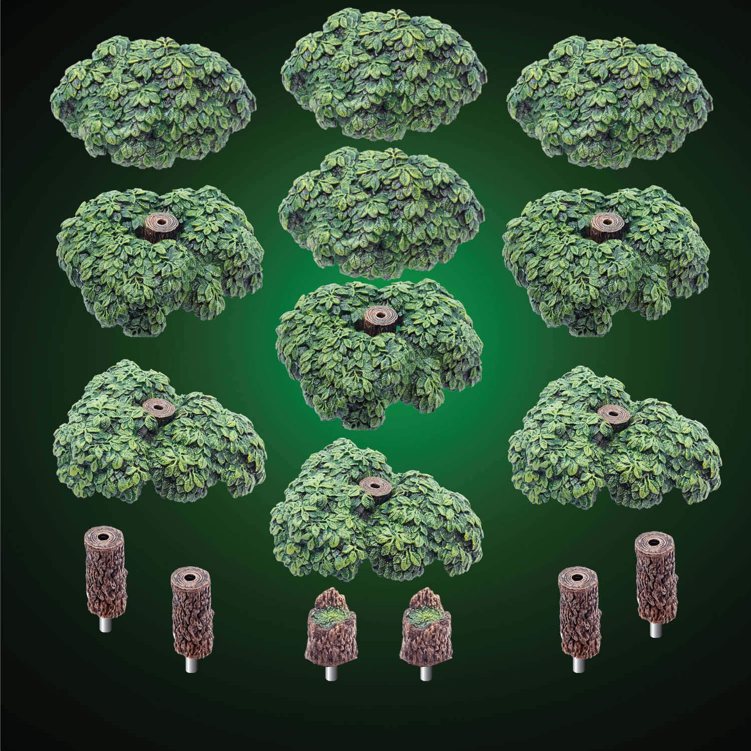 Small Tree Pack (Painted) – Dwarven Forge