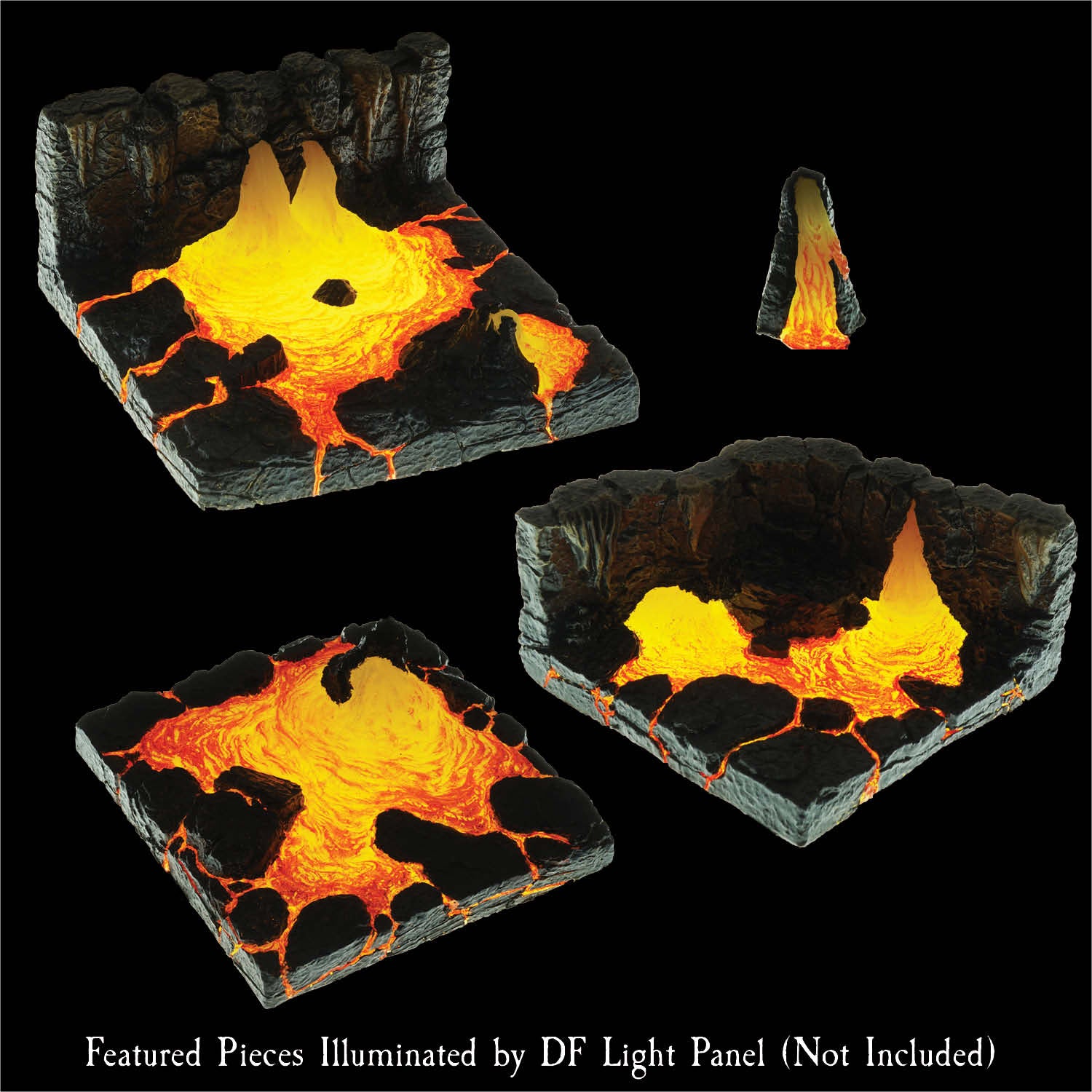 Lava Core Pieces (Painted) – Dwarven Forge