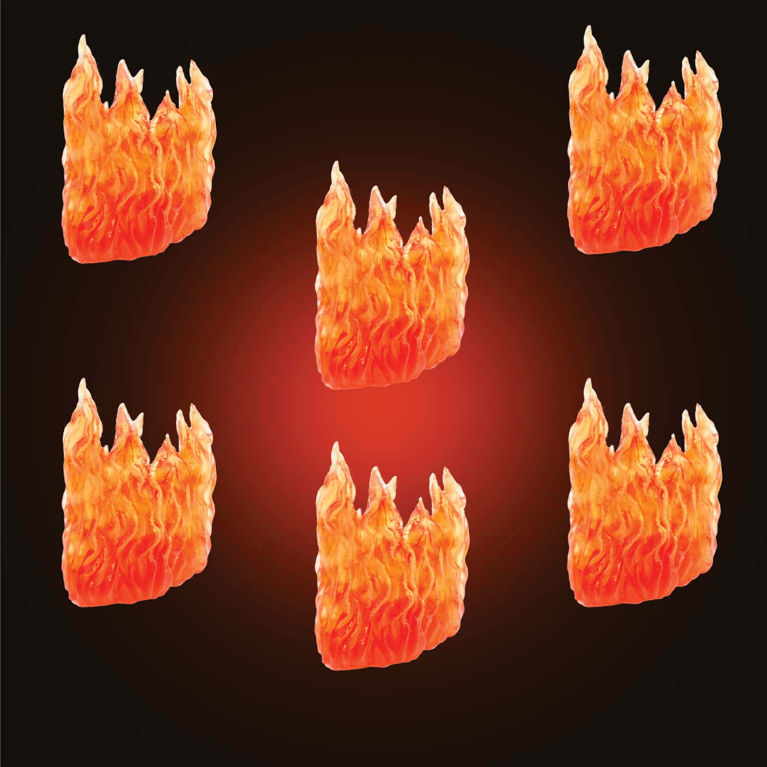 Wall of Fire Pack (Painted) – Dwarven Forge
