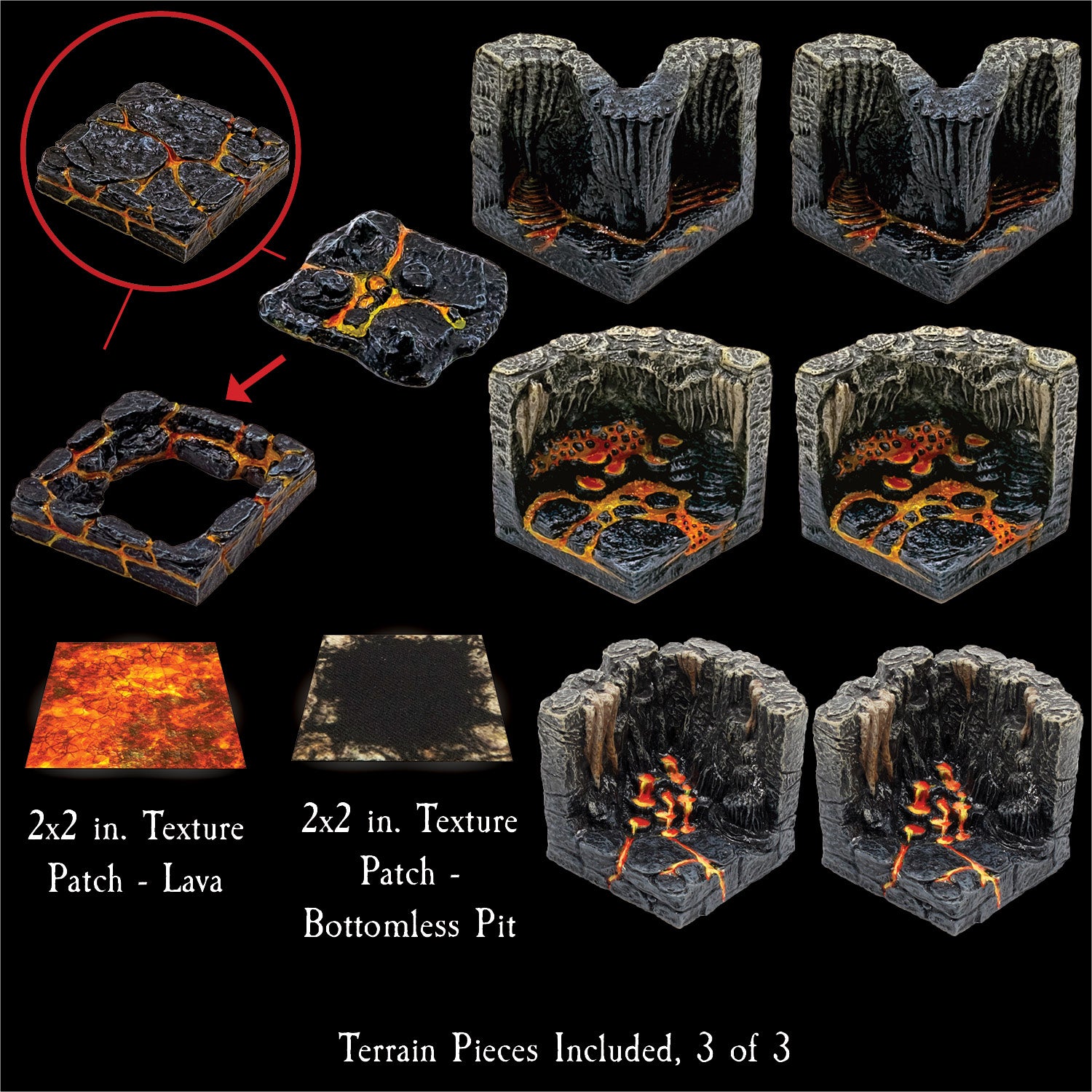 Dwarven Forge Caverns Core Hellscape-Hand-Painted Modular D&D Terrain