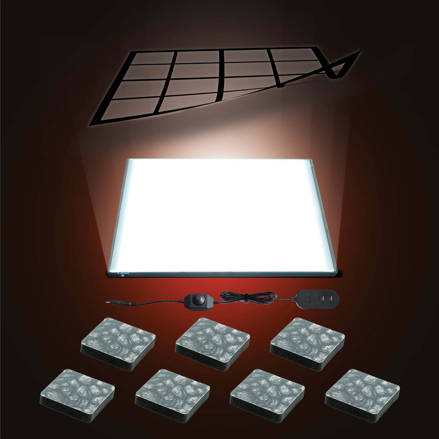 DF Light Panel Single Pack (includes foamcore risers) – Dwarven Forge