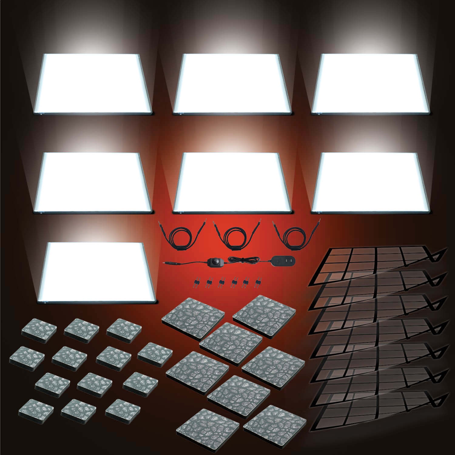 DF Light Panel Seven Pack - goes with Illuminated Bundle – Dwarven Forge