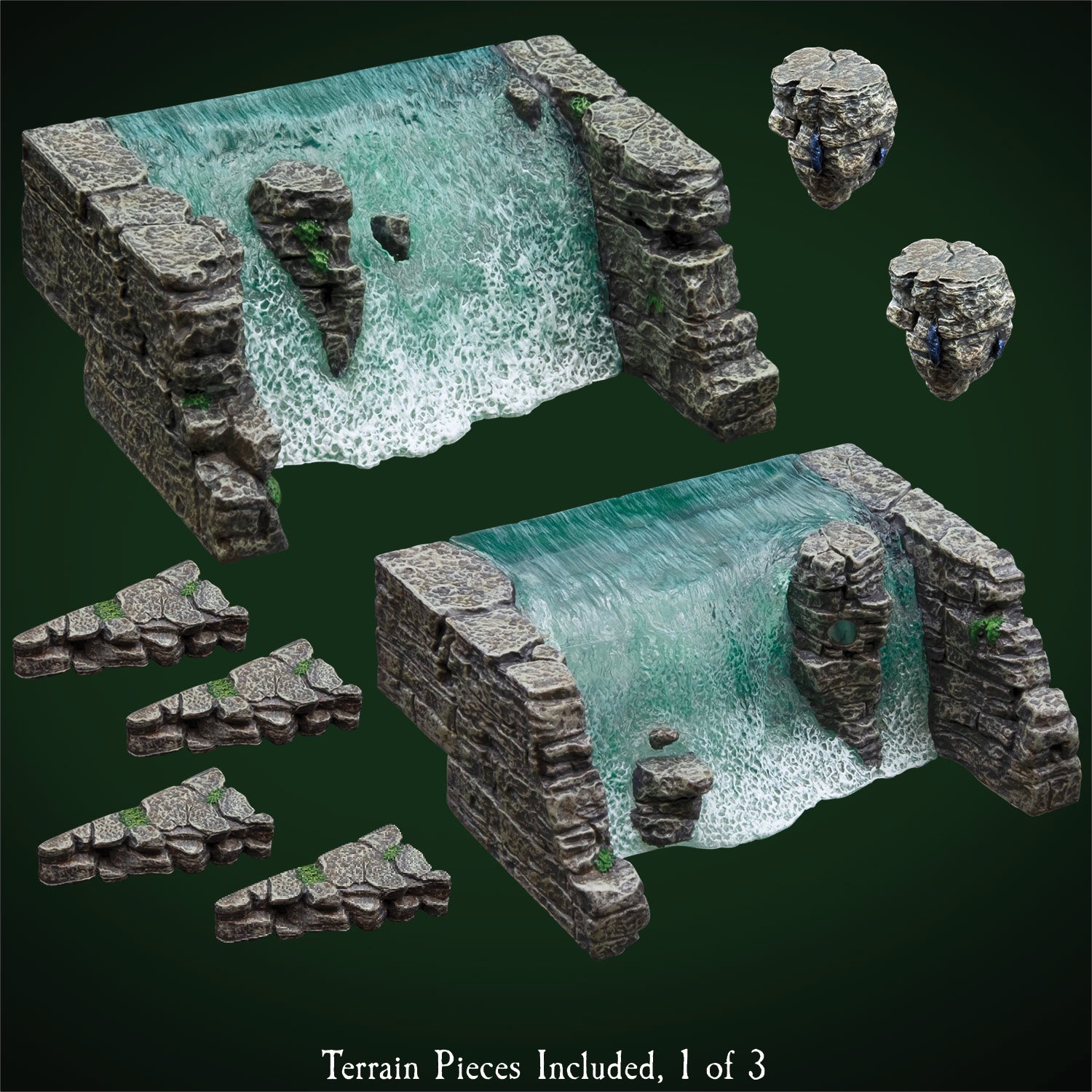 Majestic Waterfalls Deluxe (Painted) – Dwarven Forge