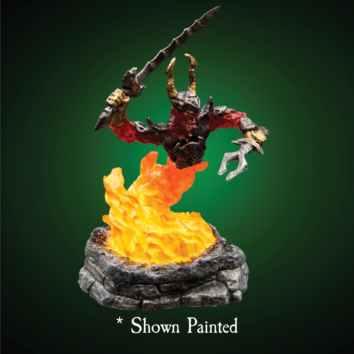 Fire Elemental Myrmidon (Unpainted) – Dwarven Forge