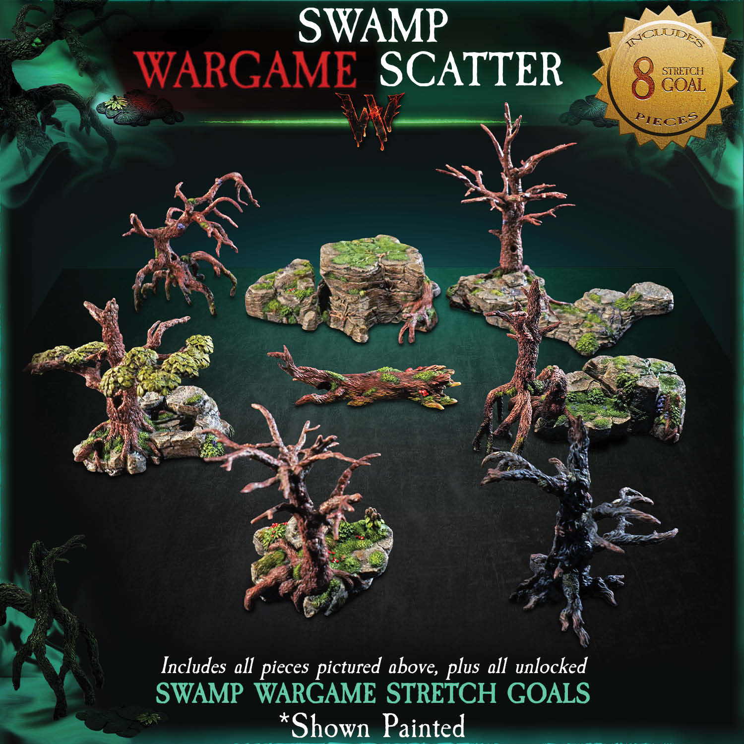 Swamp Wargame Scatter (Unpainted) – Dwarven Forge
