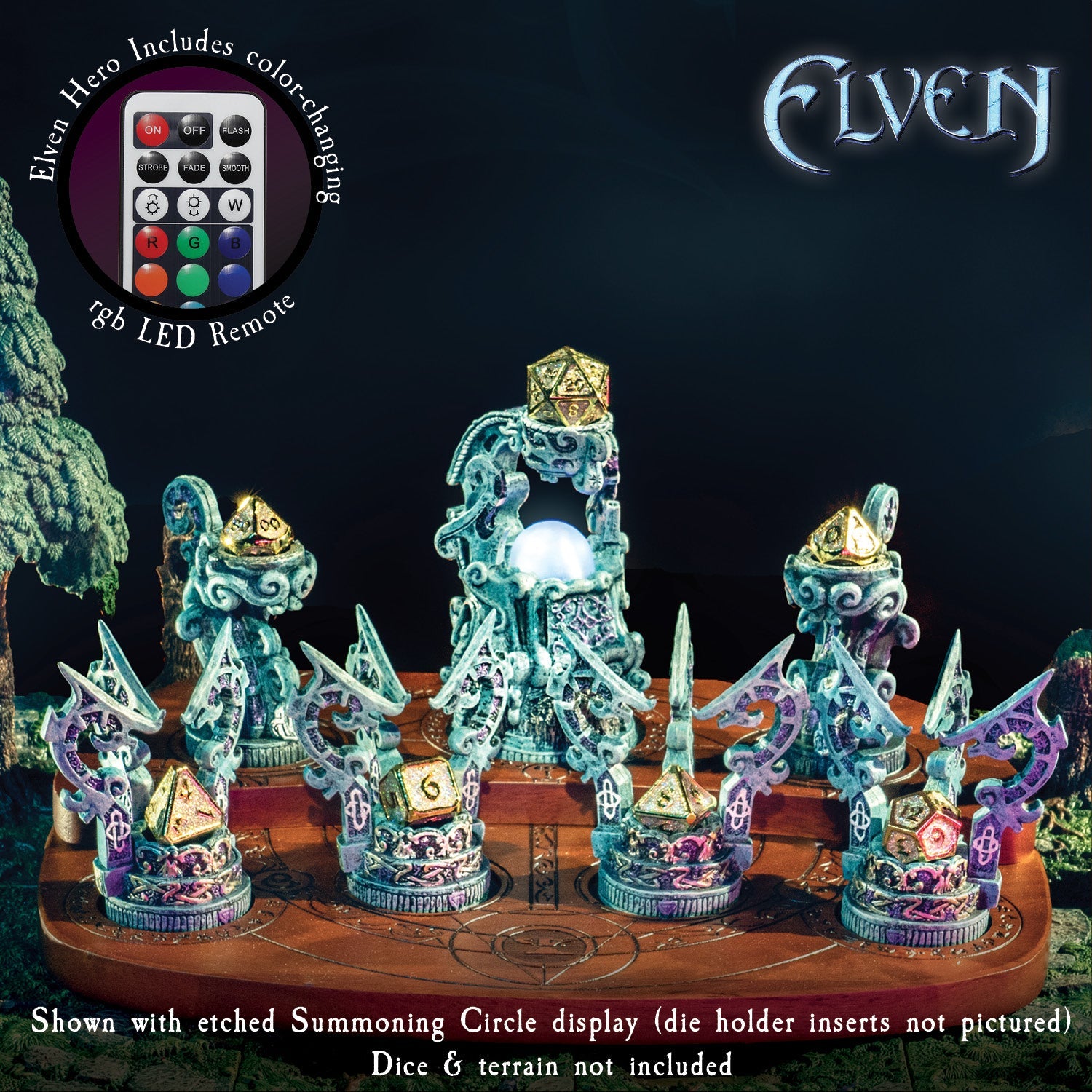 Elven Reliquaries - Seven-die Display – Dwarven Forge