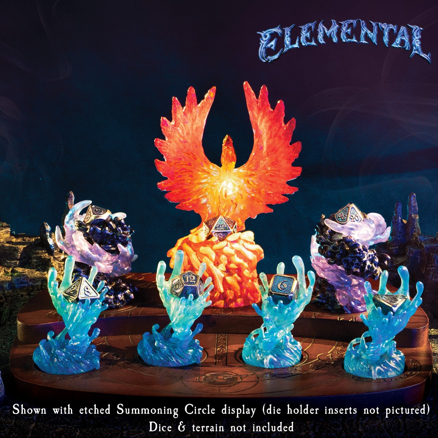 Elemental Reliquaries - Seven-die Display – Dwarven Forge