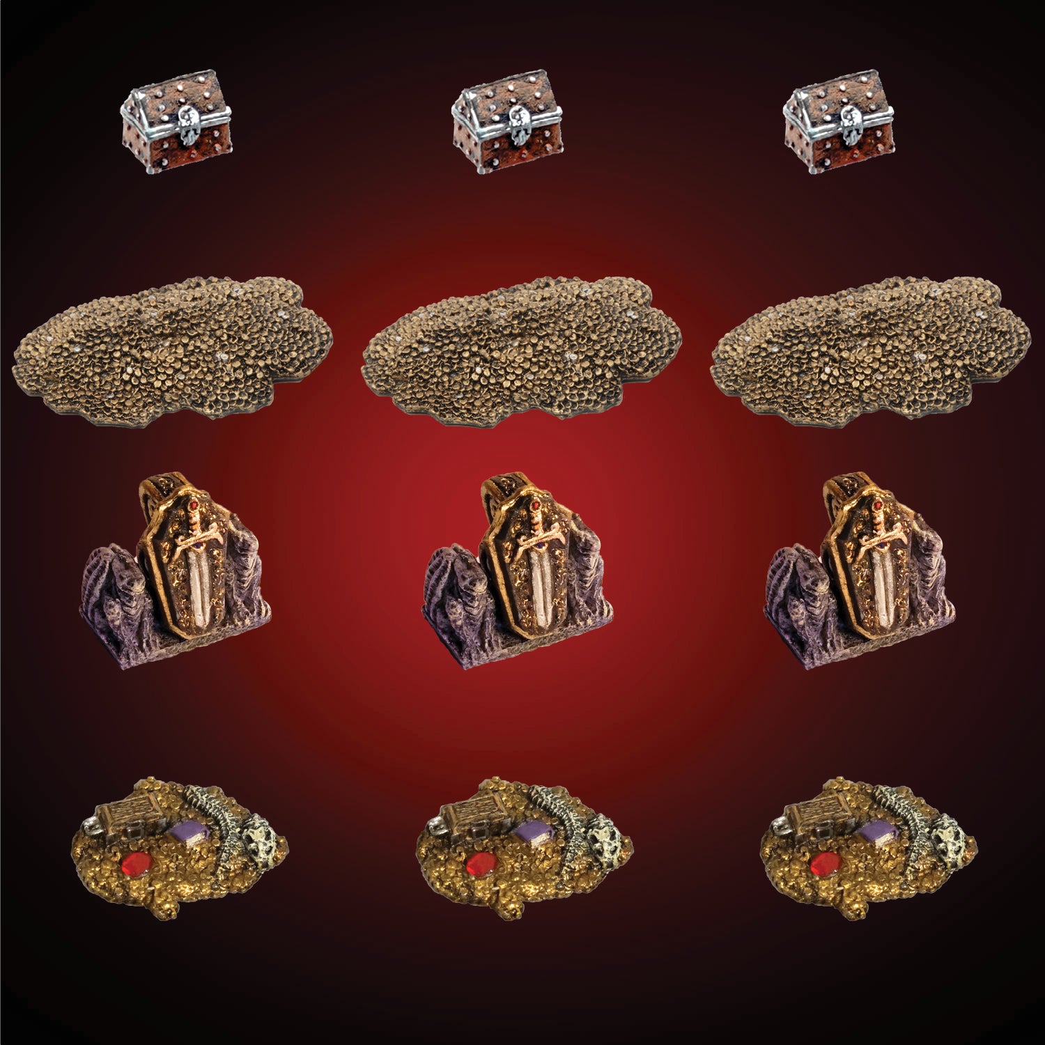 Hoarded Treasure (Painted) – Dwarven Forge